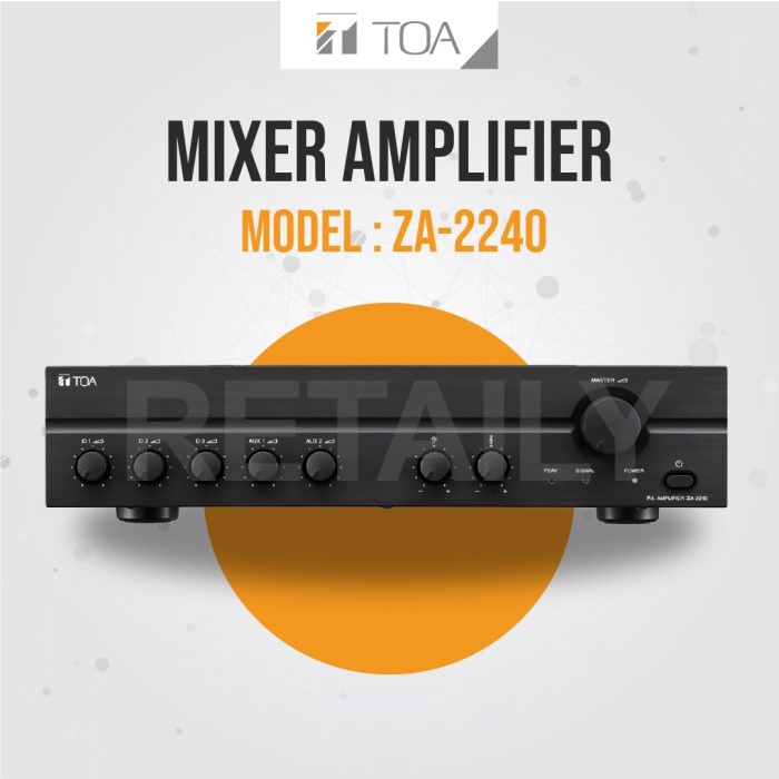 Jual MIXER AMPLIFIER TOA POWER AMPLI AMPLIFIER MODEL ZA-2240 GARANSI ...
