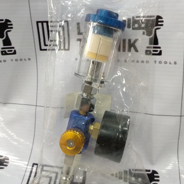 Jual MINI AIR REGULATOR + FILTER SPRAY GUN ANGIN UDARA 1 MPA / 150 PSI ...