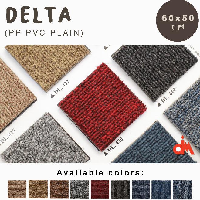 Jual CARPET TILE - TIPE KARPET: DELTA (50 x 50 cm) - PP PVC Plain ...