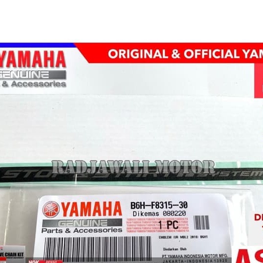 Jual EMBLEM STICKER BODY COWLING COVER LAMPU DEPAN KANAN NEW NMAX HITAM ...