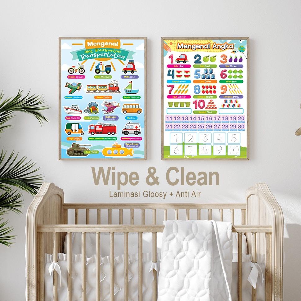 Jual POSTER EDUKASI ANAK / POSTER DINDING / POSTER MAINAN BELAJAR ANAK ...