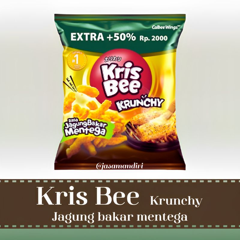 Jual Kris Bee Krunchy Jagung Bakar Mentega 15gr Kemasan Rp.2000 ...