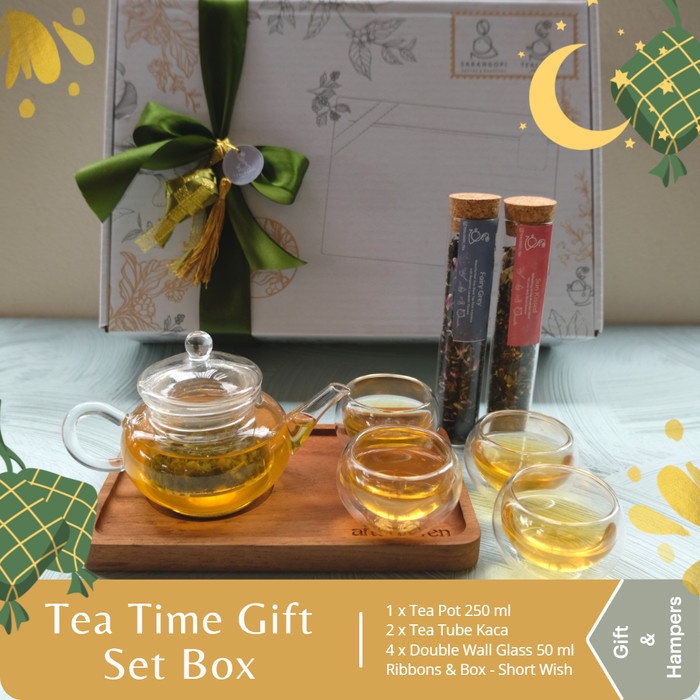 Jual Tea Time Gift Set - Healthy Souvenir Hampers Kado Teh Pot ...