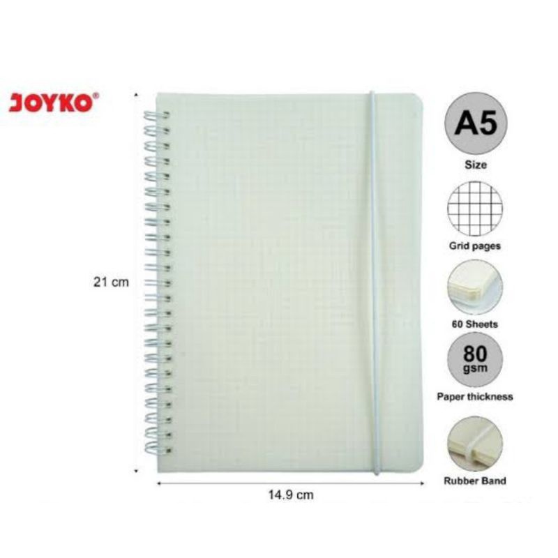 Jual NOTEBOOK SPIRAL A5 JOYKO NB-700 ( GARIS, KOTAK, TITIK, POLOS ...