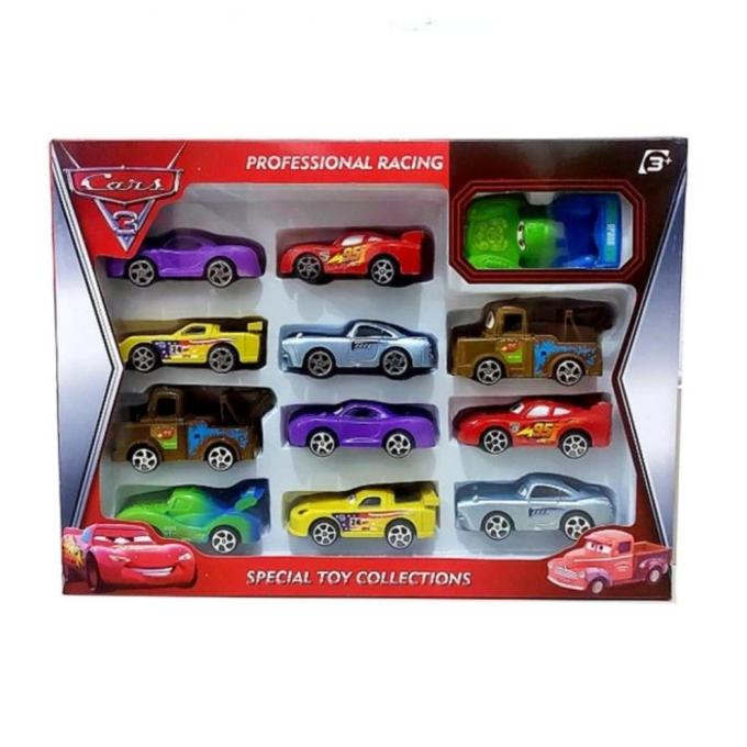 Jual mainan anak laki laki mobilan cars 1 set isi 12pcs | Shopee Indonesia