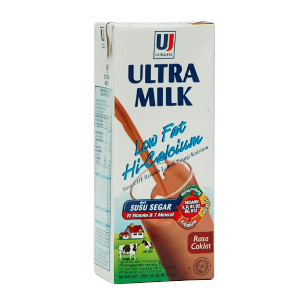 Jual ULTRA MILK LOW FAT COKELAT 250 ML - SUSU | Shopee Indonesia