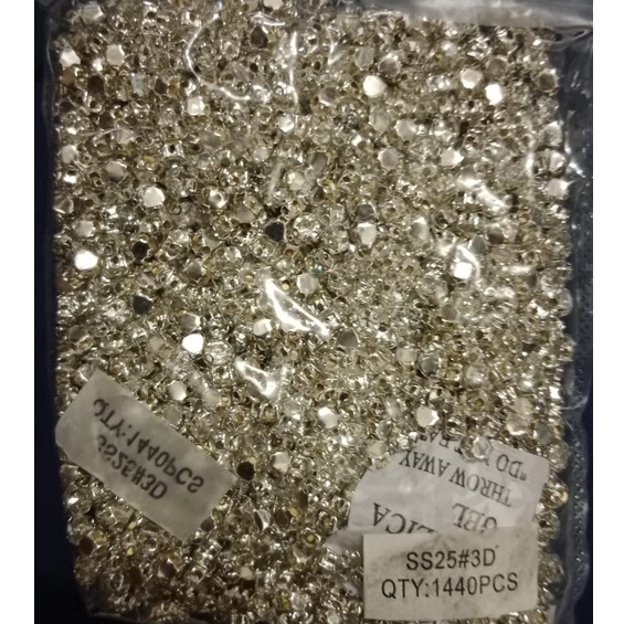 Jual ORIGINAL% Berlian / Diamond cangkang Grade A SS 25 3D isi 1440 Pcs ...