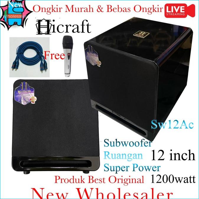 Jual Speaker Subwoofer Bass Aktif Hicraft 1200 Watt Original Karaoke Sw12Ac Tantanmall1 | Shopee ...