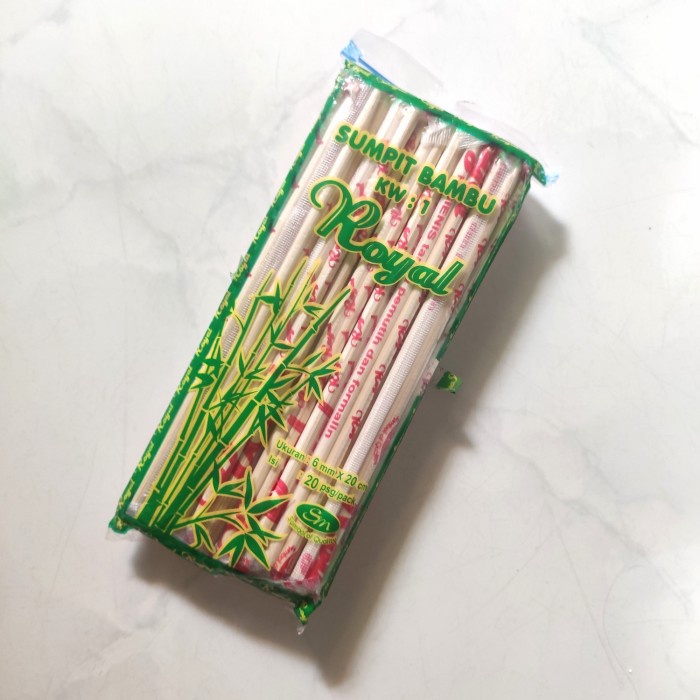 Jual SUMPIT BAMBU ROYAL BAKMIE MIE UKURAN 6MMX20CM ISI 20 PASANG ...
