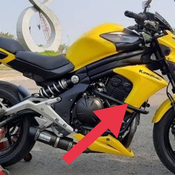 Jual shroud cover sayap tangki tengki kanan atau kiri er6n kuning original | Shopee Indonesia