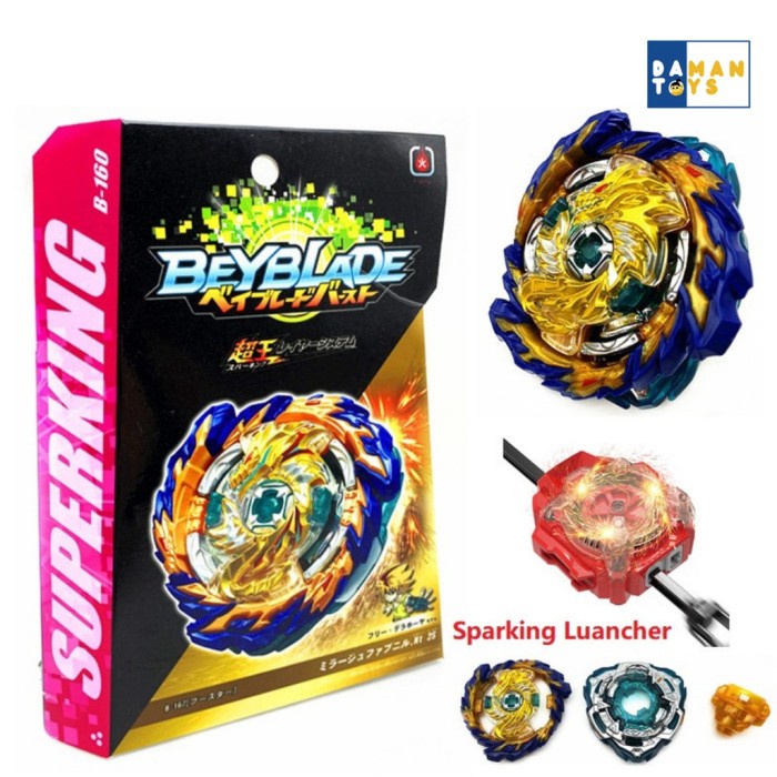 Jual FLASH SALE!!! MAINAN GASING BEYBLADE SPARKING LAUNCHER SET BARU ...