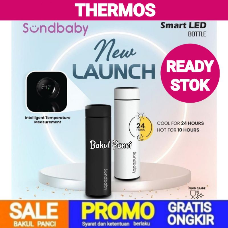 Jual BOTOL MINUM TERMOS SUNDBABY SMART LED BOTTLE DIGITAL - BOTOL ...