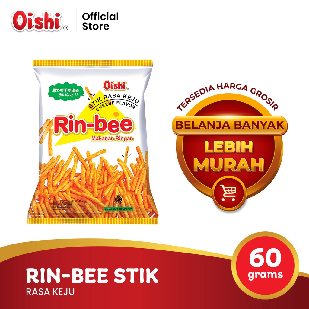 Jual Rin-Bee Stik Rasa Keju 60g | Shopee Indonesia