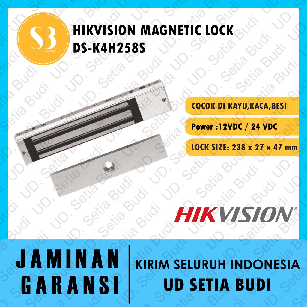Jual Value Series Magnetic Lock Hikvision DS-K4H258S | Shopee Indonesia
