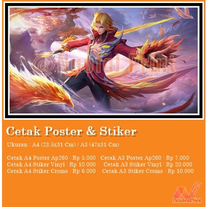 Jual Sticker Poster | Mobilelegends | Mlbb | Mobile Legends Bangbang ...