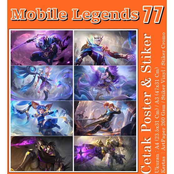 Jual Sticker Poster | Mobilelegends | Mlbb | Mobile Legends Bangbang ...