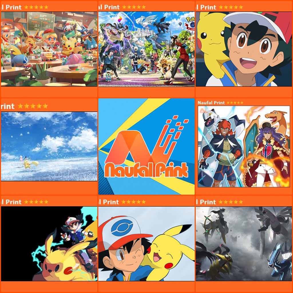 Jual Sticker | Poster A3 & A4 | pokemon | pikachu | anime | blastoise ...