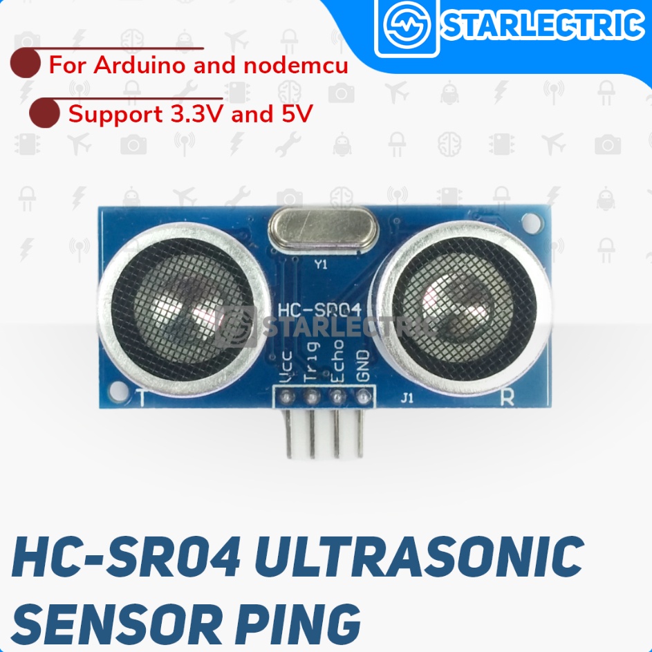 Jual ⚡COD⚡ HC-SR04 Sensor Ultrasonic Ping Module Sensor Ultrasonik ...