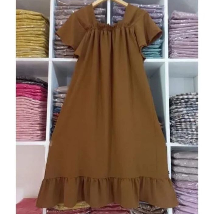 Jual Dijamin Ori>/ Laura dress model Crinkle airflow // dress lebaran ...