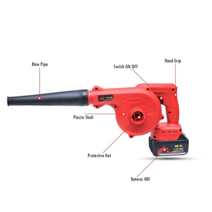 Jual Diskon Blower Keong Mesin Blower Tangan Baterai Cordless Blower ...