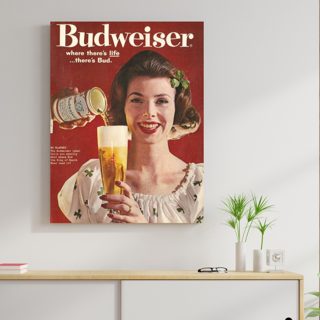 Jual Poster Kayu "Budweiser" Ukuran 20Cm x 30Cm | Shopee Indonesia
