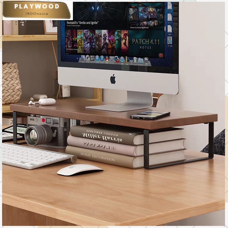Jual Stock banyak PROMO meja laptop Besi kayu / meja PC Game / dudukan ...
