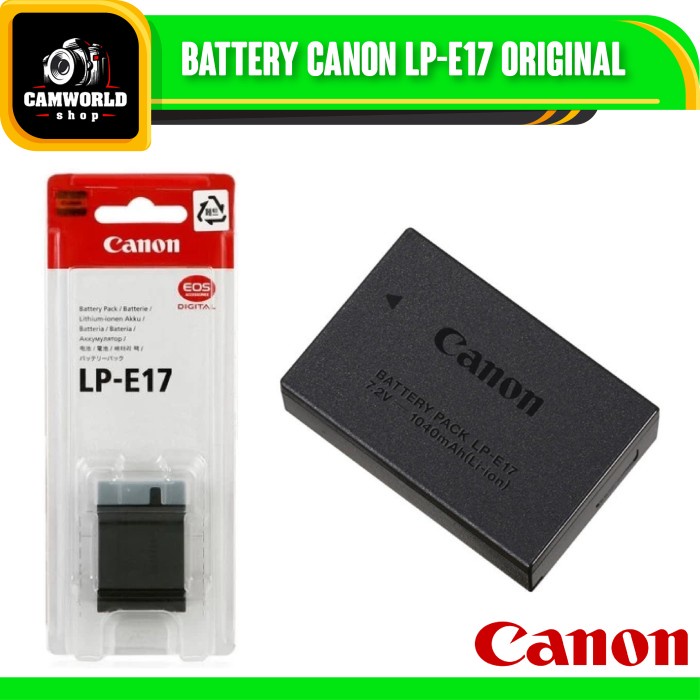 Jual Battery Canon LP-E17 Original 100% Bergaransi 1 Tahun | Shopee ...