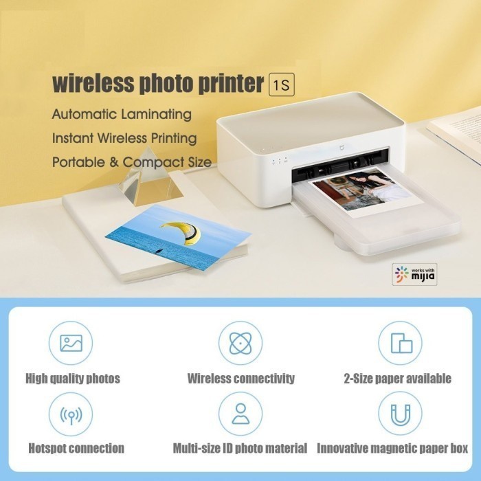 Jual MIJIA WIRELESS PHOTO PRINTER 1S - SMART COLOR PRINTER 2ND ...