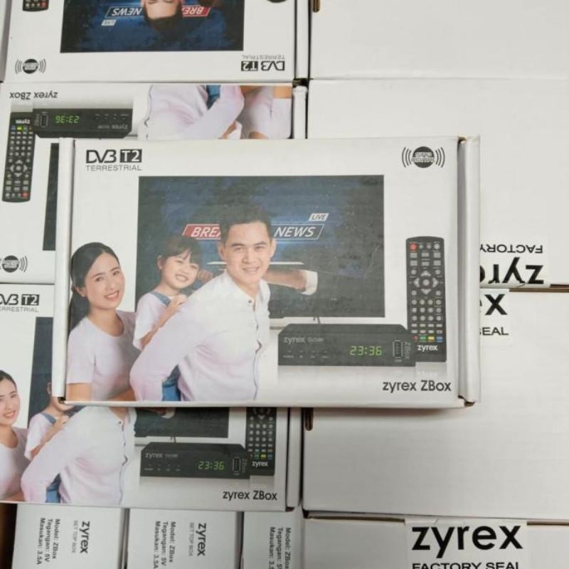 Jual STB Zyrex set top box receiver tv digital Zyrex DVB T2 | Shopee ...
