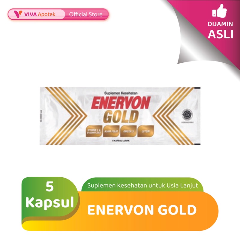 Jual Enervon Gold Suplemen Kesehatan untuk Usia Lanjut (5 Kapsul ...