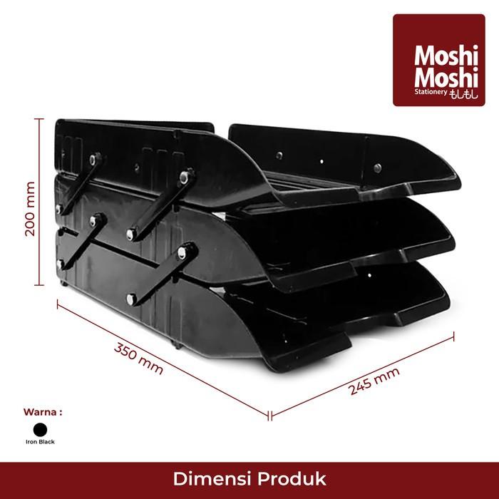 Jual Promo Document Letter Tray Rak Susun Dokumen 3 Tingkat Free 2 File ...