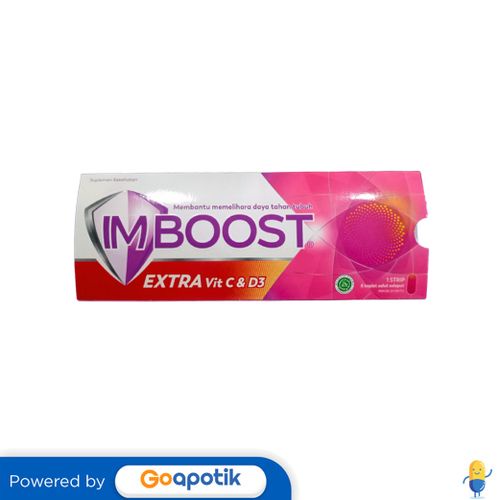 Jual Imboost Extra Vit C Dan D3 Strip 8 Kaplet | Shopee Indonesia