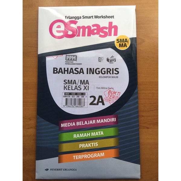 Jual BARU & ORIGINAL BUKU E-SMASH BAHASA INGGRIS SMA/MA KELAS 2A K13N ...