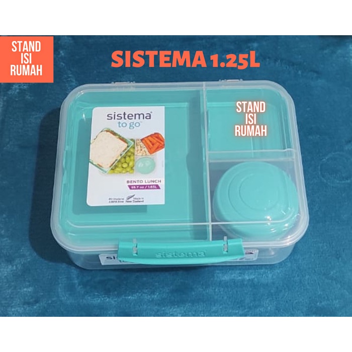 Jual SISTEMA Tempat Makan 1.25L Bento Cube To Go Kotak Makan Lunch Box ...