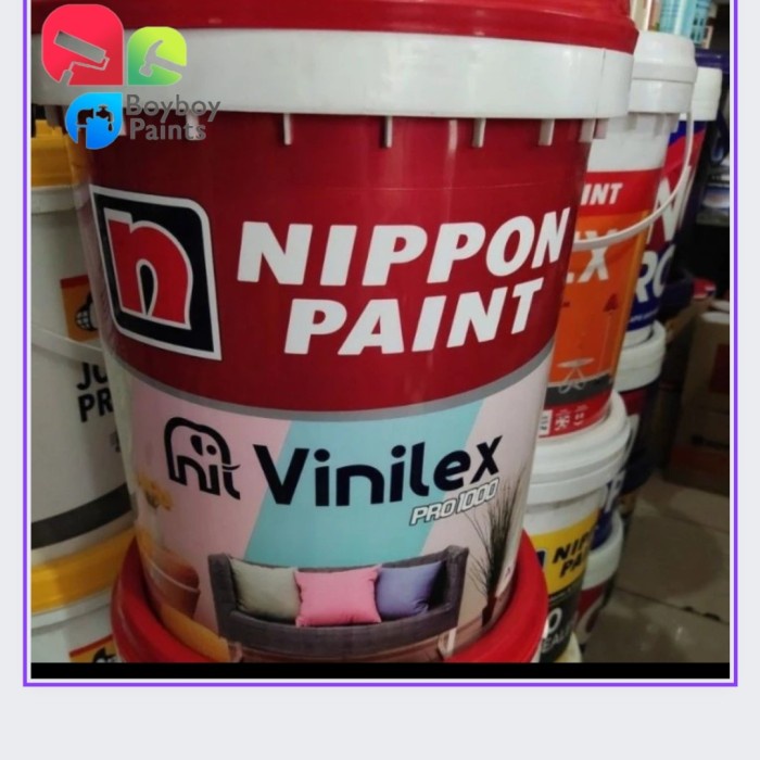Jual Nippon Vinilex Pro 1000 White (9102) / Cat Tembok Interior Pail ...