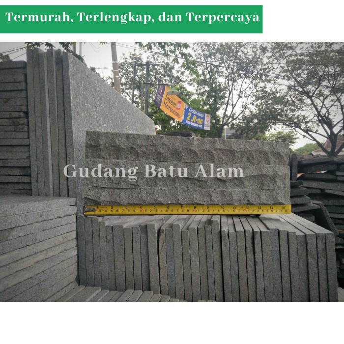 Jual Batu Alam Andesit RTA 5x40 | Shopee Indonesia