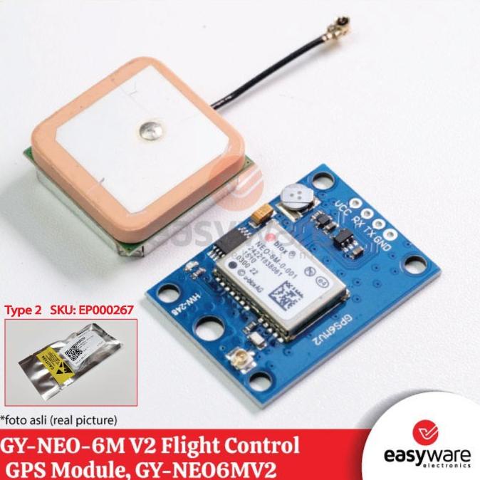 Jual GPS MODULE UBLOX NEO 6M V2 GPS UBLOX NEO GY-GPS6MV2 | Shopee Indonesia