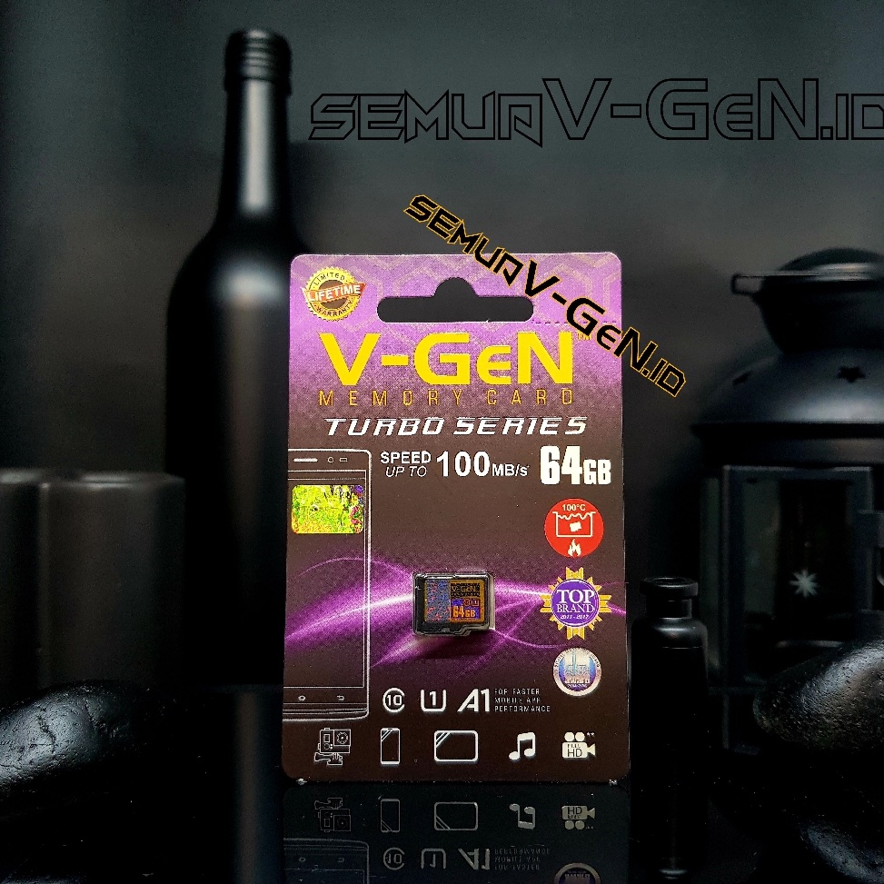 Jual Rekomendasi!!!! V-GeN MicroSD 64GB Turbo 100MBps Class 10 | Micro ...