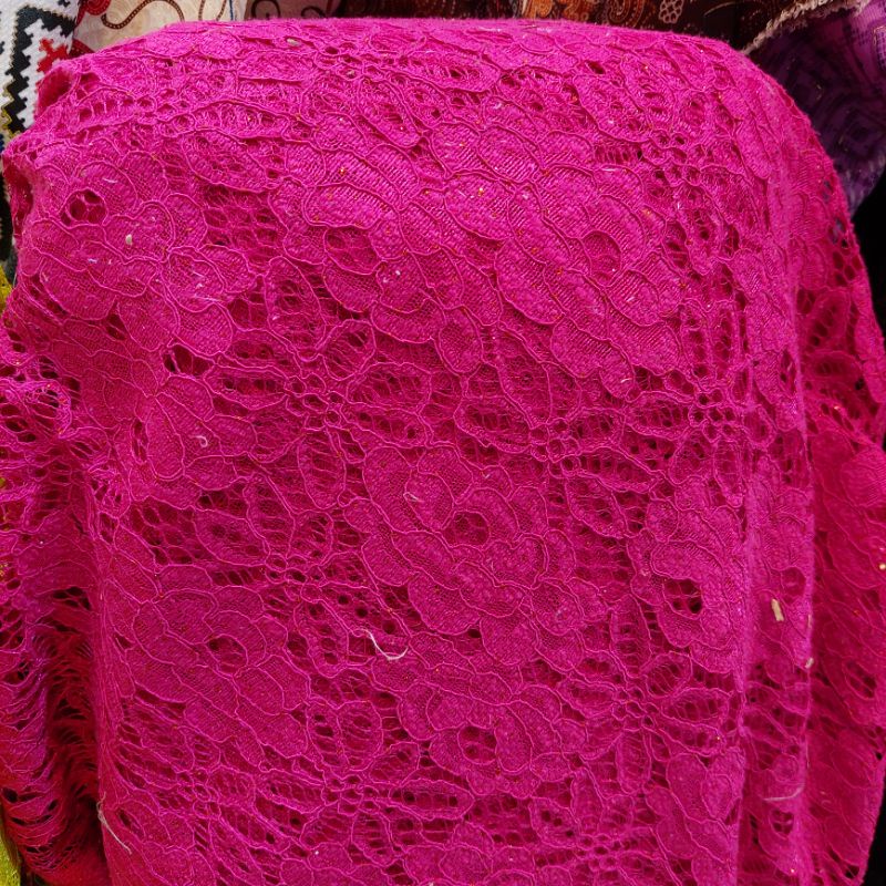 Jual kain brokat / kain Brokat Kembang / Kain Kebaya Brokat Cornelly ...