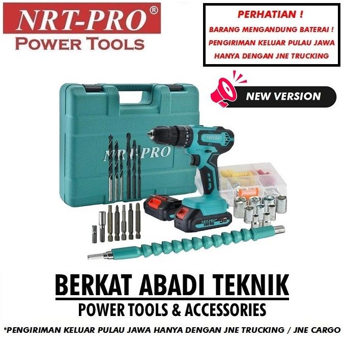 Jual Nrt-Pro Dc340 Bor Cordless Drill Baterai Tangan Charger Cas 20 V ...