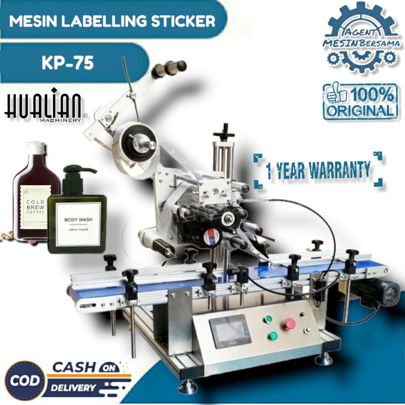 Jual Mesin Automatic Labelling Sticker Botol KP-75 Mesin Otomatis ...