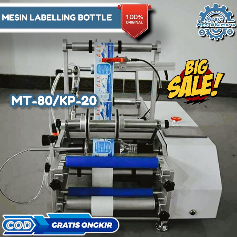 Jual Mesin Semi Automatic Labelling Sticker Botol MT-80/KP-20 Mesin ...