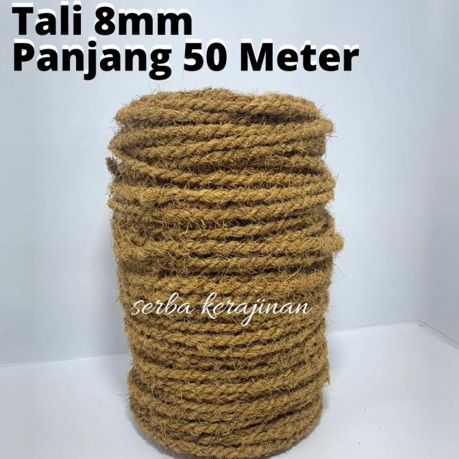 Jual Tali Sabut 8Mm Panjang 50 Meter - Tali Bambu - Tali Tambang Kuat ...