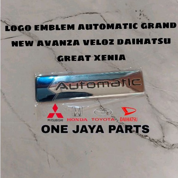 Jual logo emblem automatic grand new avanza veloz daihatsu great xenia ...