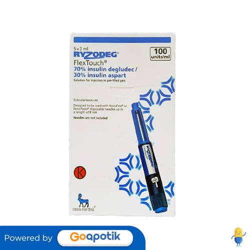 Jual Ryzodeg Flex Touch 100 Iu Ml Insulin 3 Ml Box 5 Prefilled Pen