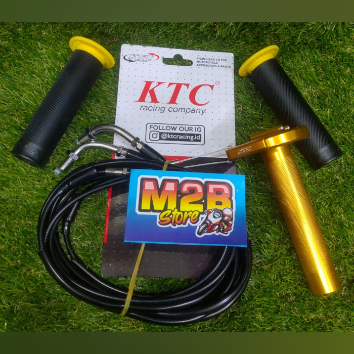 Jual Gas Spontan Ktc Cnc 2 Kabel Nmax R15 R25 X-Max Rx King Hitam Black ...