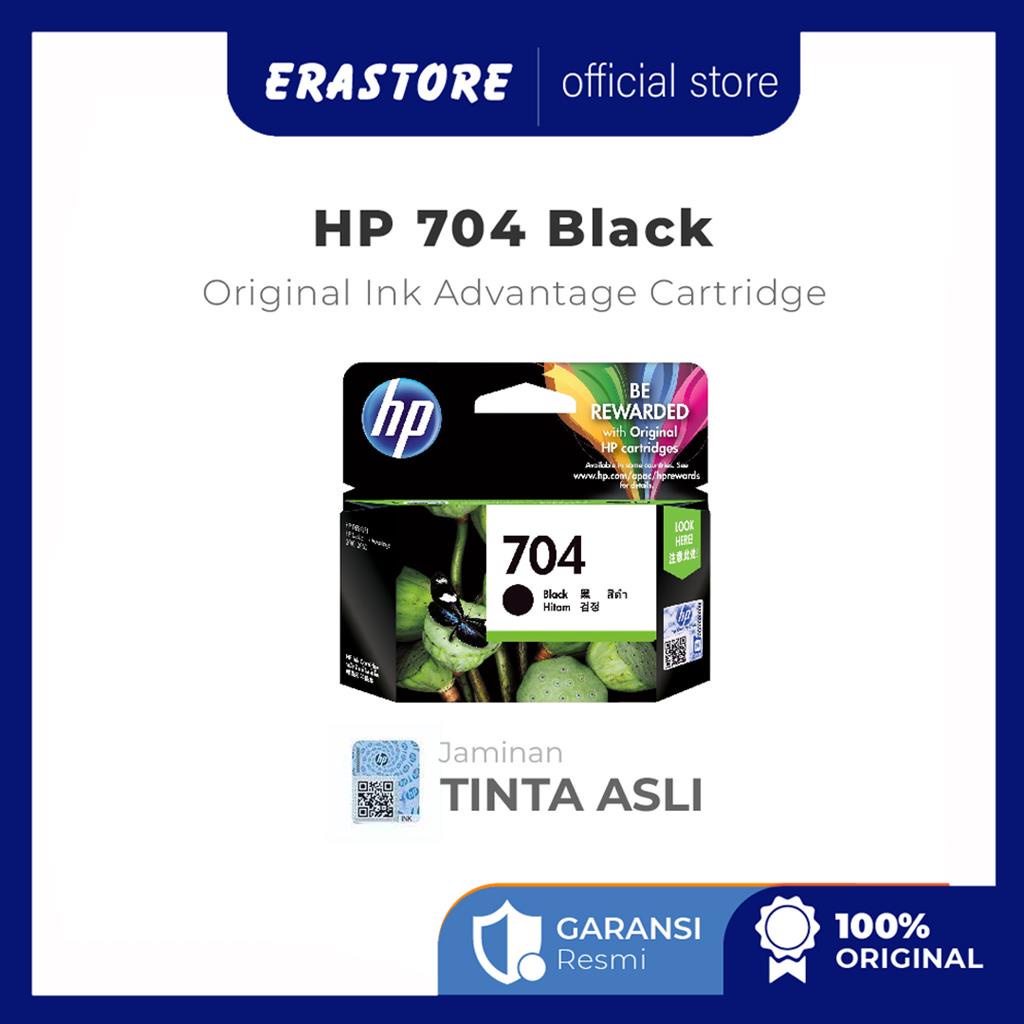 Jual HP 704 Black Original Ink Advantage Cartridge (CN692AA) | Shopee ...