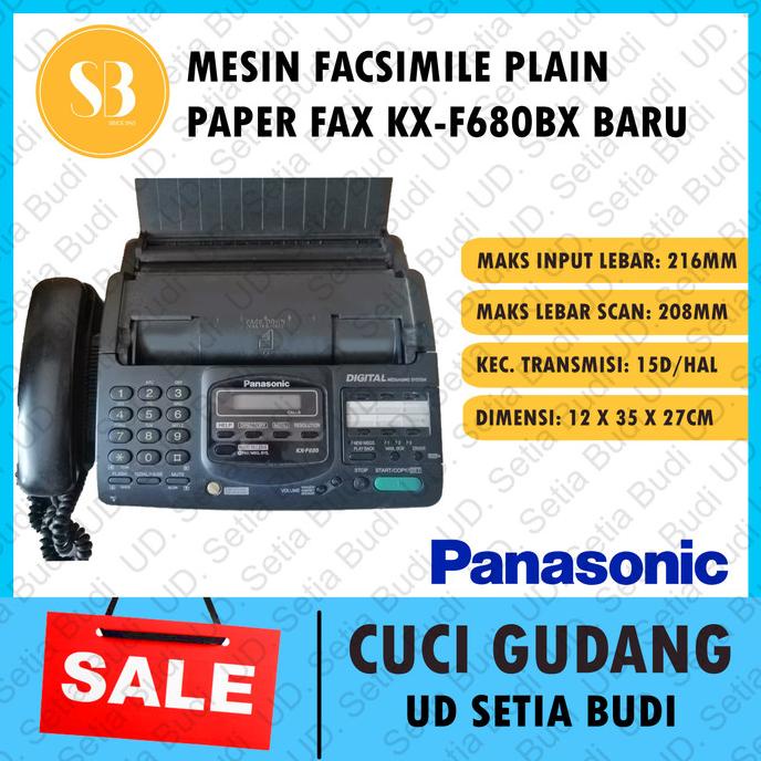 Jual Mesin Facsimile Kertas HVS / Plain Paper Fax Panasonic KX-F680BX | Shopee Indonesia