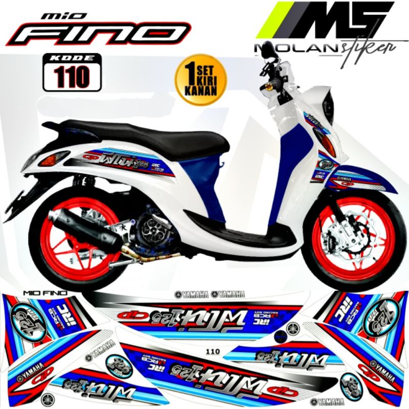 Jual Decal Sticker Striping Variasi Fino Fi 115/110 2014-2016 & Fino ...