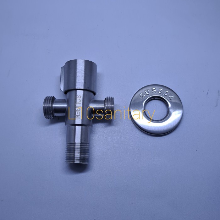 Jual KRAN CLOSET STAINLESS SOLIGEN YG4 / KRAN TOILET T / STOP KRAN ...